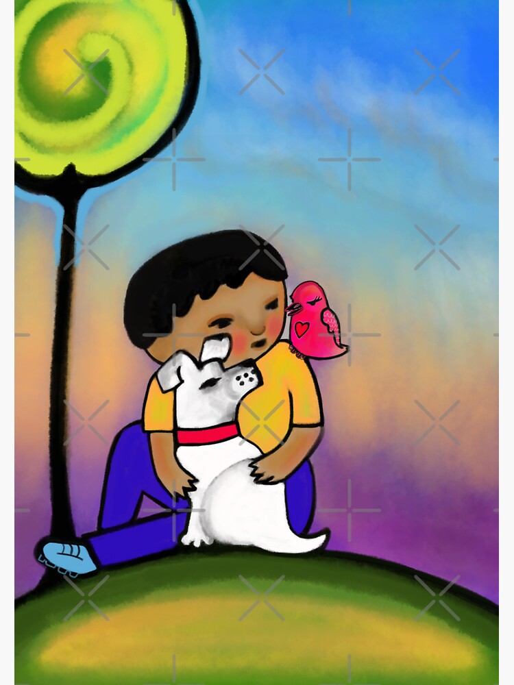 "'Three Friends'" Sticker by Hyssopartz | Redbubble