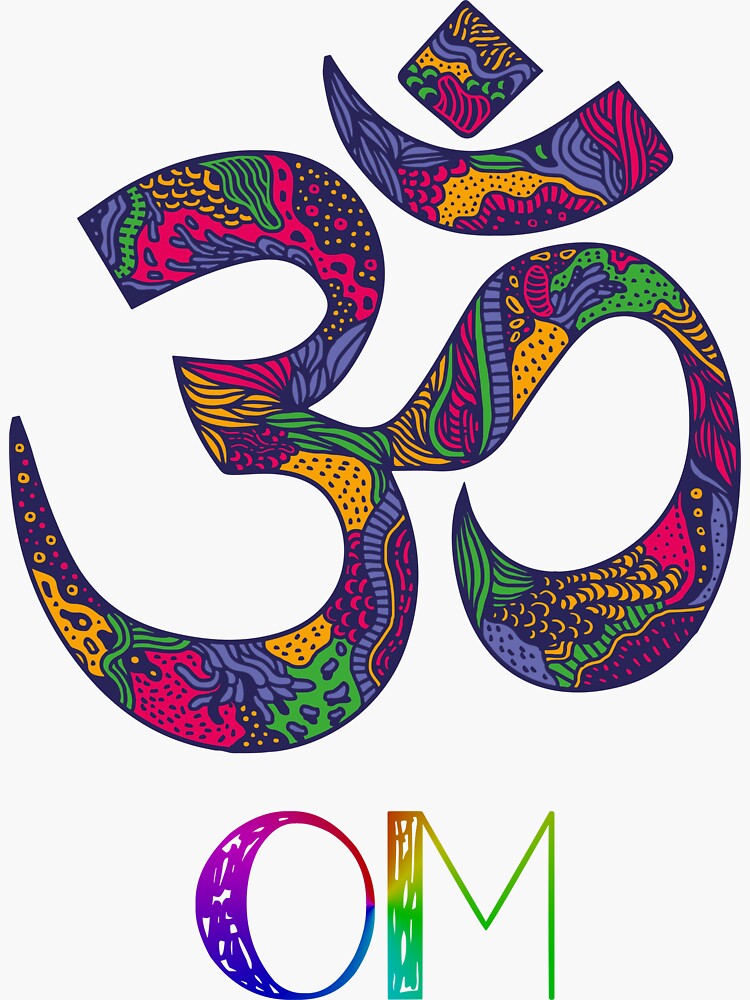 "OM color" Sticker for Sale by masterkane | Redbubble