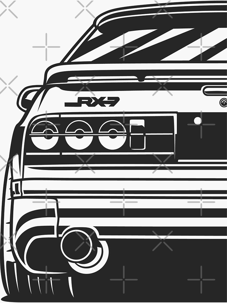 "RX7 FC3S" Sticker for Sale by OlegMarkaryan | Redbubble