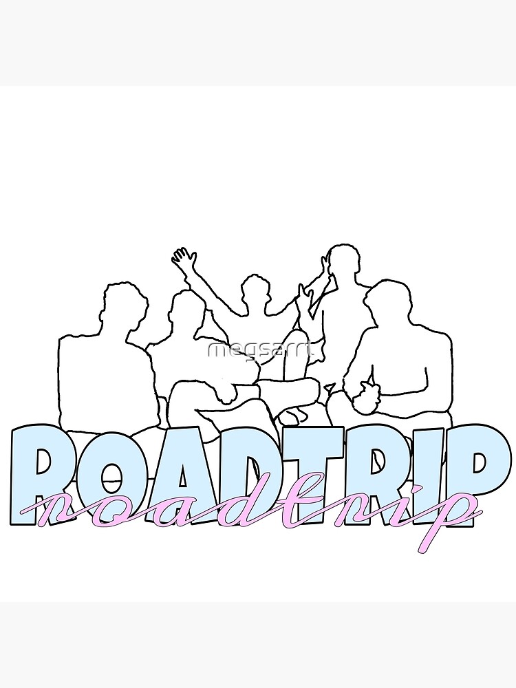 "Roadtriptv White Outline " Poster by megsarrt | Redbubble