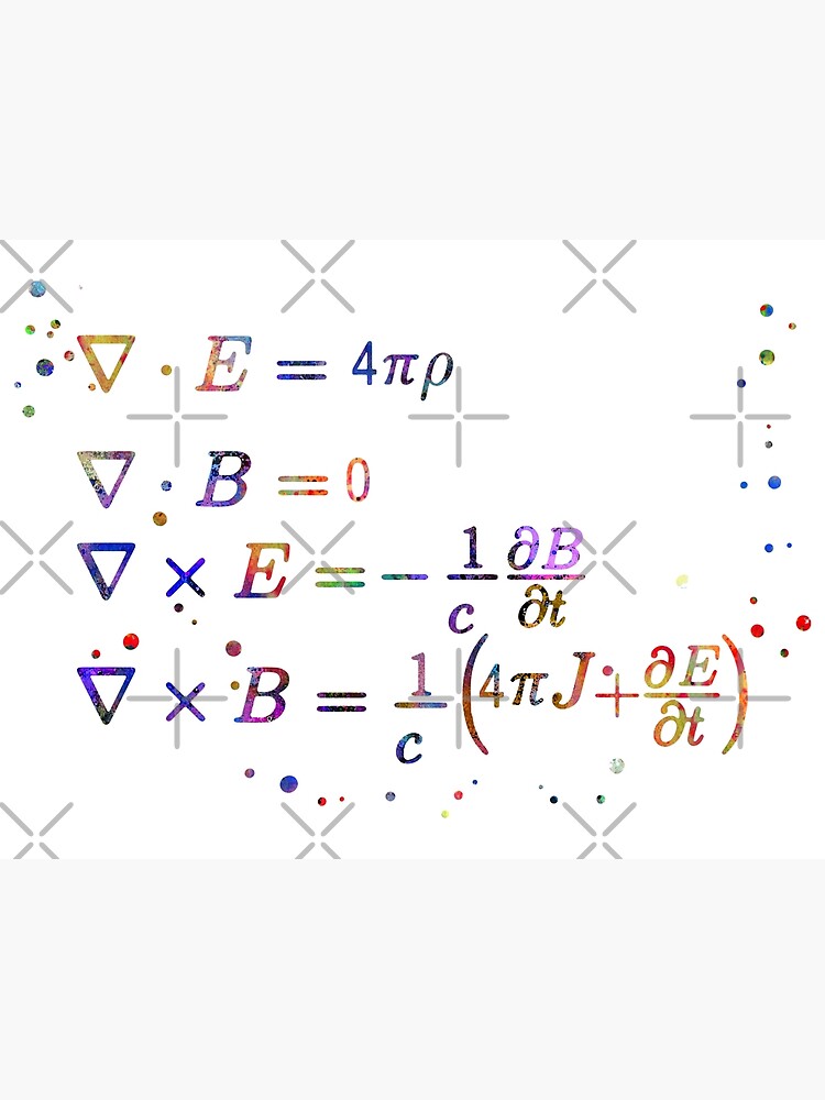 "Maxwell's equations, watercolor Maxwell's equations, science art ...