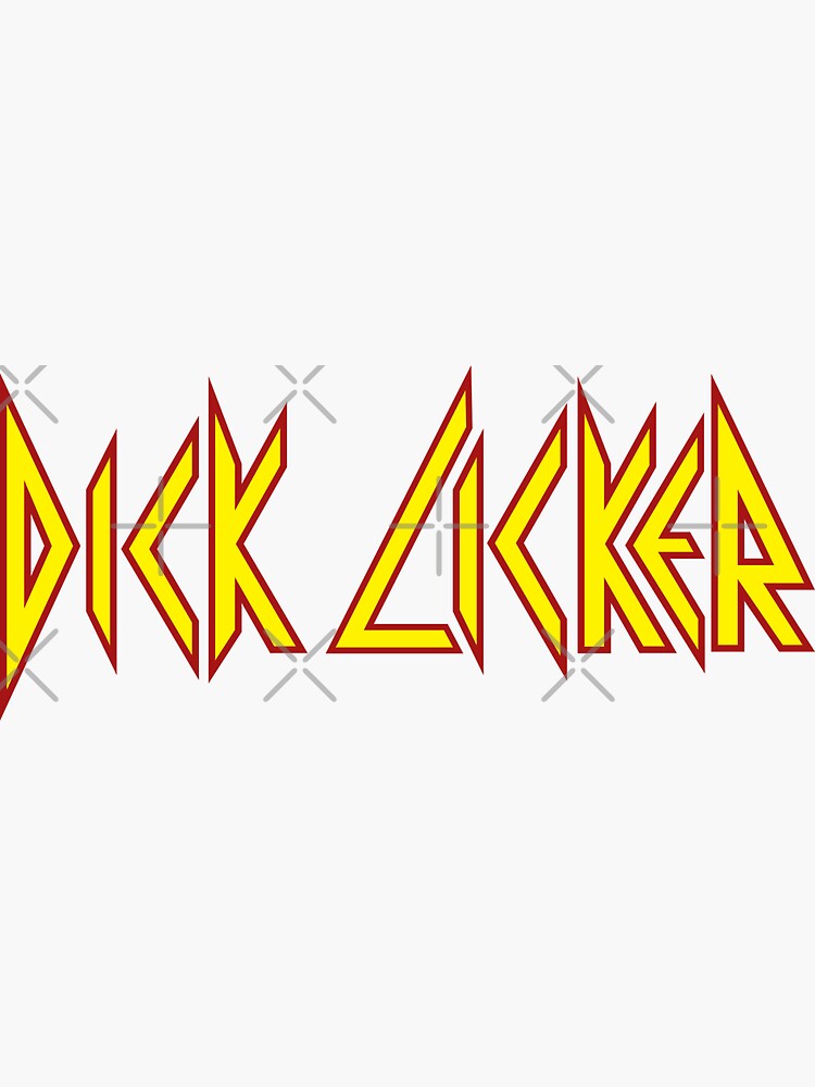 "Dick Licker" Sticker for Sale by gitbox6 | Redbubble