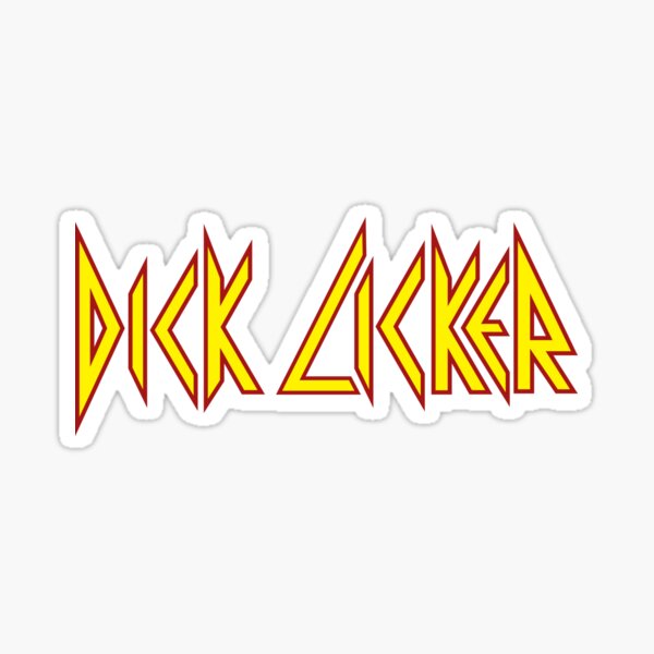 "Dick Licker" Sticker for Sale by gitbox6 | Redbubble