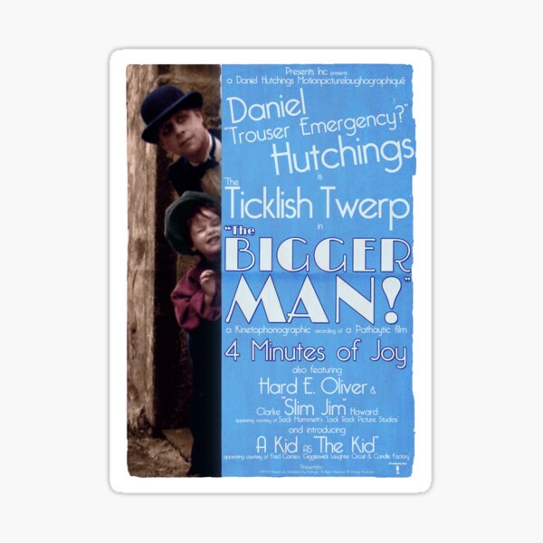 "The Bigger Man - Sticker" Sticker for Sale by PresentsInc | Redbubble