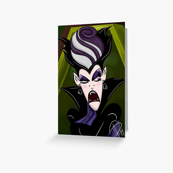 "Gothic Vampire Baroness Cartoon" Greeting Card by AlexaVampire | Redbubble