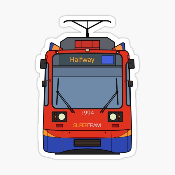 "Sheffield Tram" Sticker for Sale by careful-design | Redbubble
