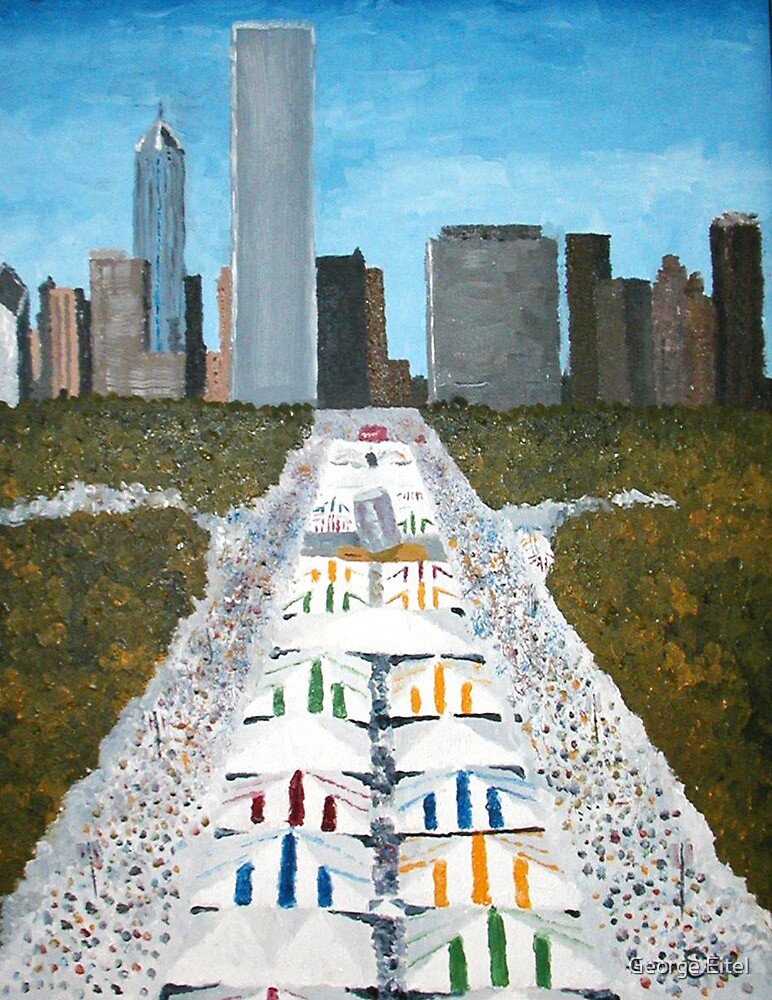 "A Taste of Chicago: Ferris Wheel View" by George Eitel | Redbubble