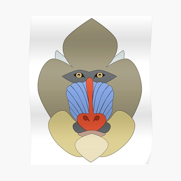 "Mandrill Power" Poster by Jaymezc | Redbubble