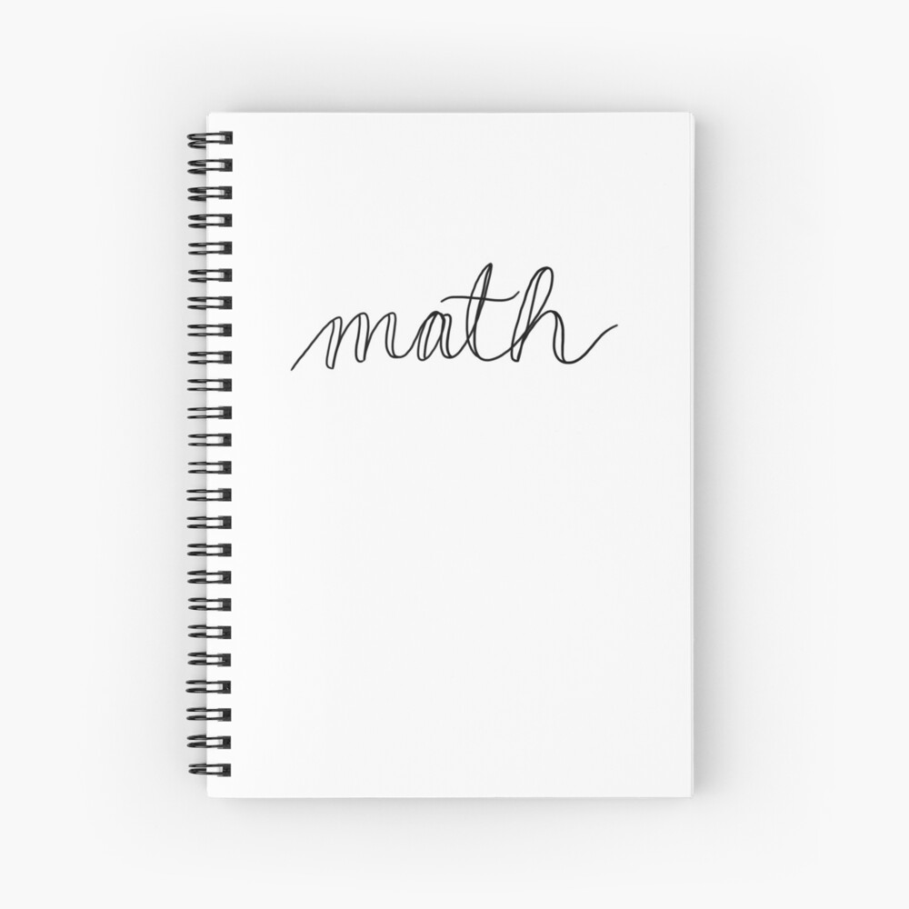 "Math Class Cursive Label" Sticker for Sale by breannehope | Redbubble