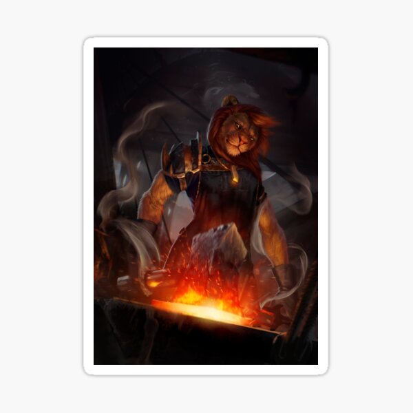 "Forgemaster" Sticker for Sale by goodwolf | Redbubble