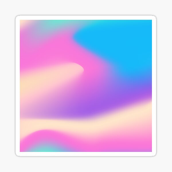 "Holographic Abstract Rainbow Gradient #10" Sticker for Sale by ...