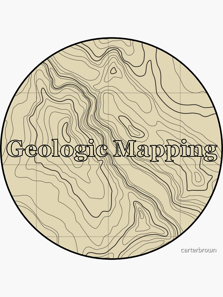 "Geologic Mapping" Sticker for Sale by carterbrown | Redbubble