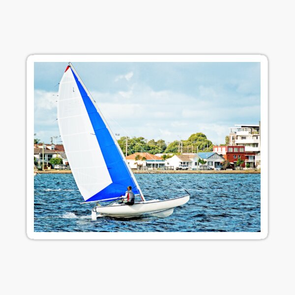 "Water sport - Children sailing boats. " Sticker by sunnypicsoz | Redbubble