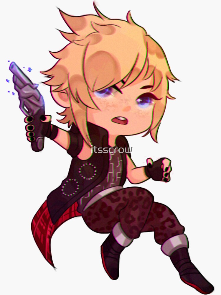 "Prompto" Sticker for Sale by itsscrow | Redbubble