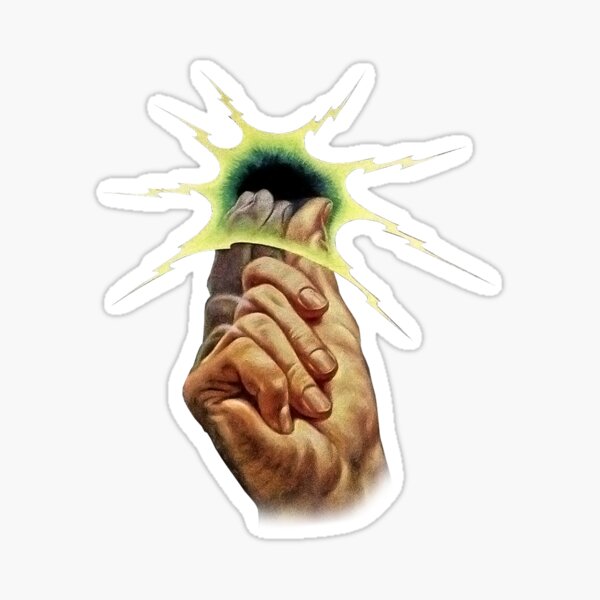 "Electric hand" Sticker for Sale by PaulyH | Redbubble
