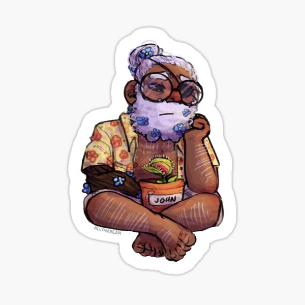 "Merle and JohnPlant - TAZ" Sticker for Sale by Allynabean | Redbubble