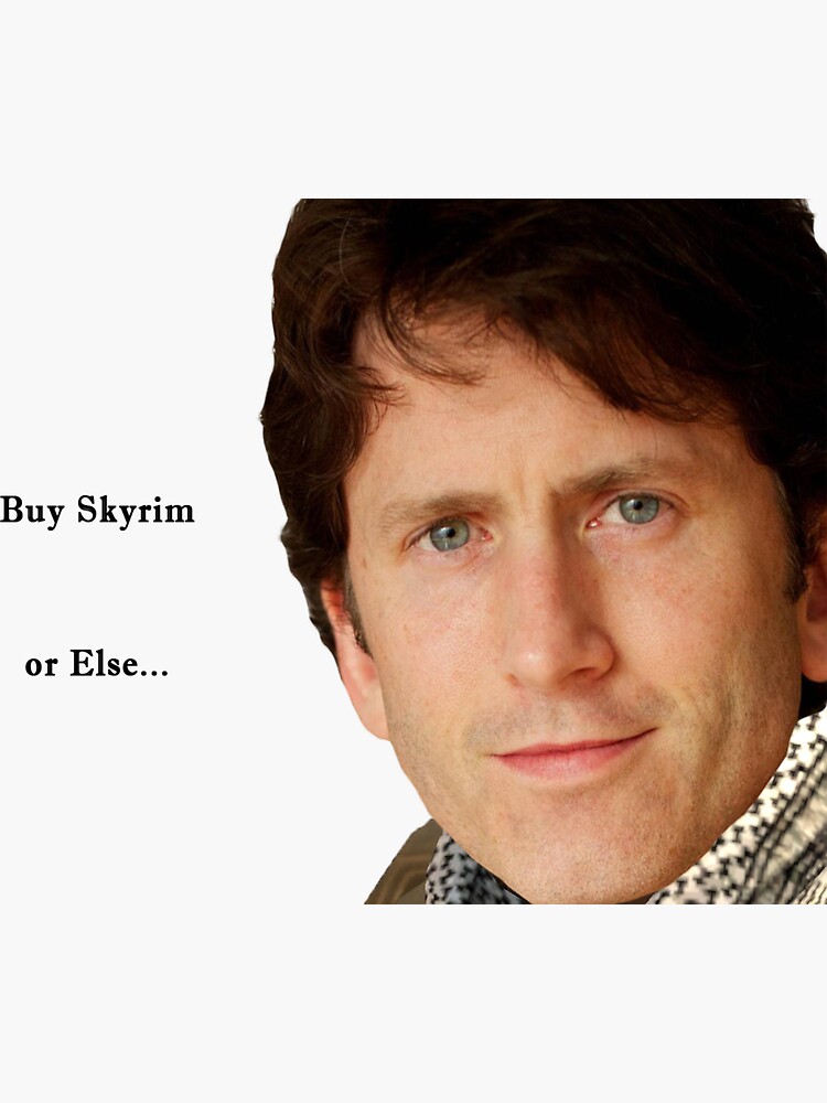 "Todd Howard" Sticker for Sale by MisterHP | Redbubble