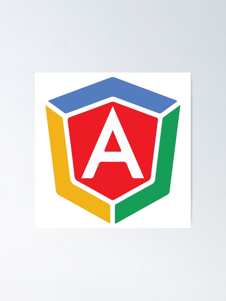 "Angular Logo Developer Programmer " Poster for Sale by alltheprints ...