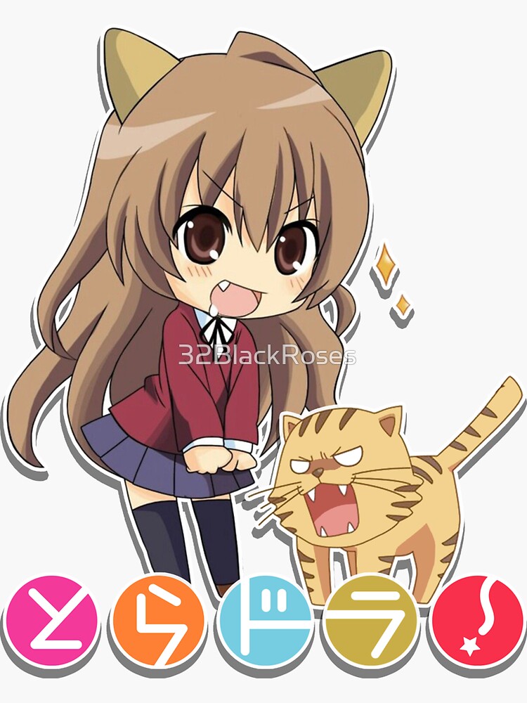 "Toradora" Sticker by 32BlackRoses | Redbubble