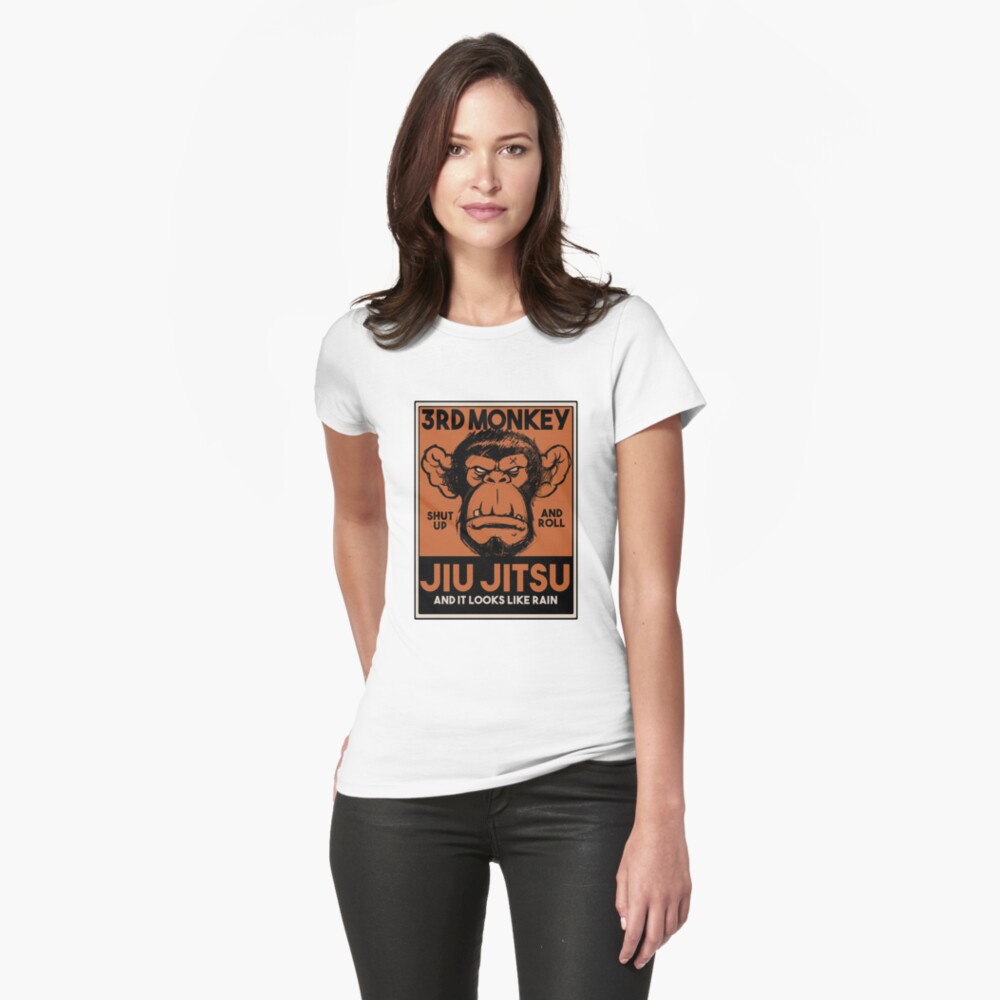 "3rd Monkey Jiu Jitsu" Sticker for Sale by groundshark | Redbubble
