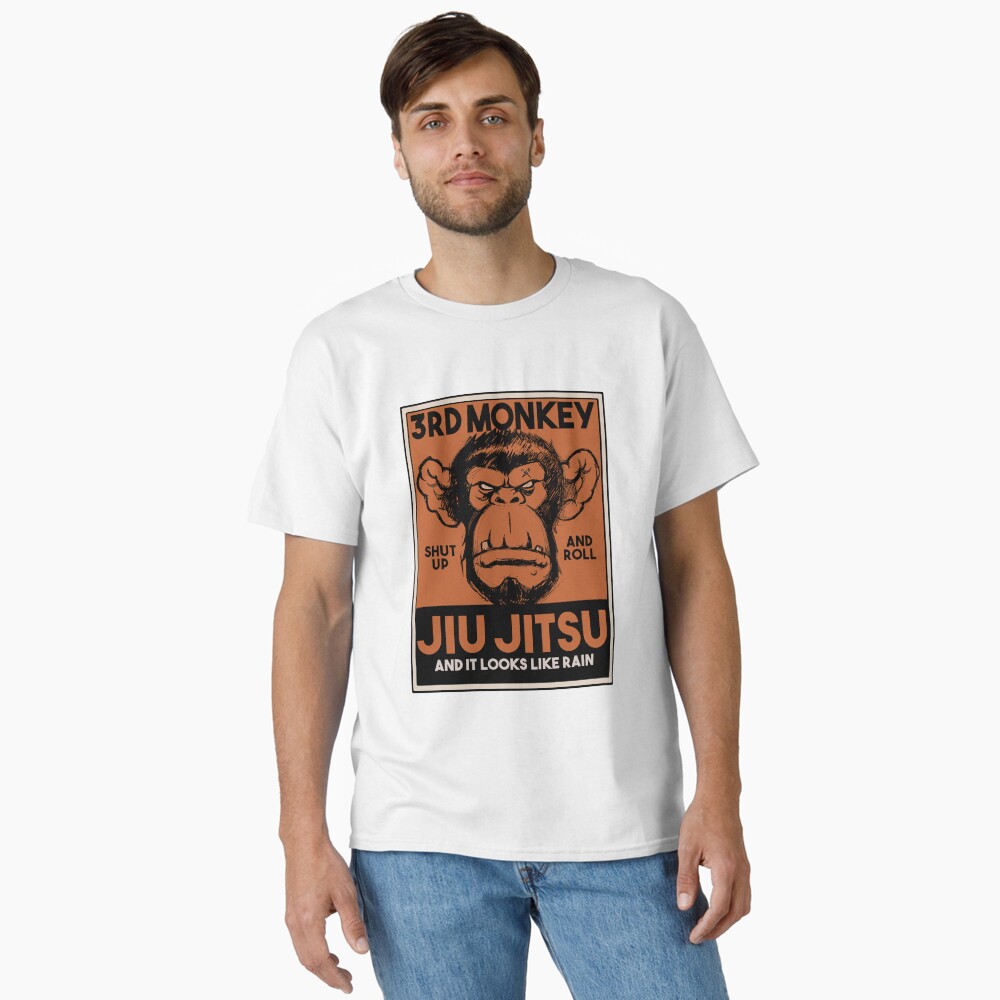 "3rd Monkey Jiu Jitsu" Sticker for Sale by groundshark | Redbubble