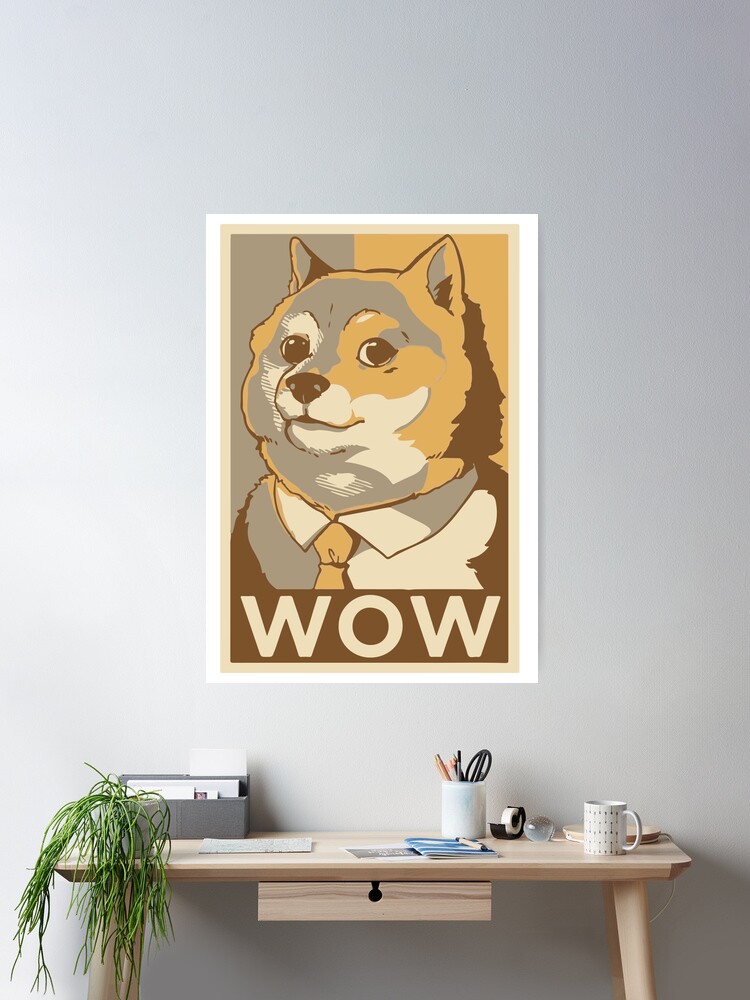 Doge Meme Wow Poster