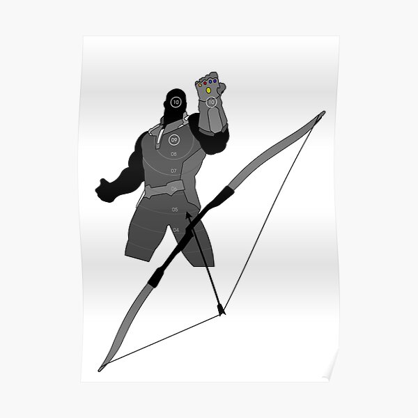 "Thanos Target Practice" Poster by Peterp | Redbubble