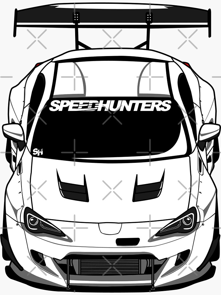 "Toyota 86 Pandem Widebody" Sticker by raisedingunma4 | Redbubble