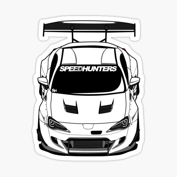 "Toyota 86 Pandem Widebody" Sticker by raisedingunma4 | Redbubble
