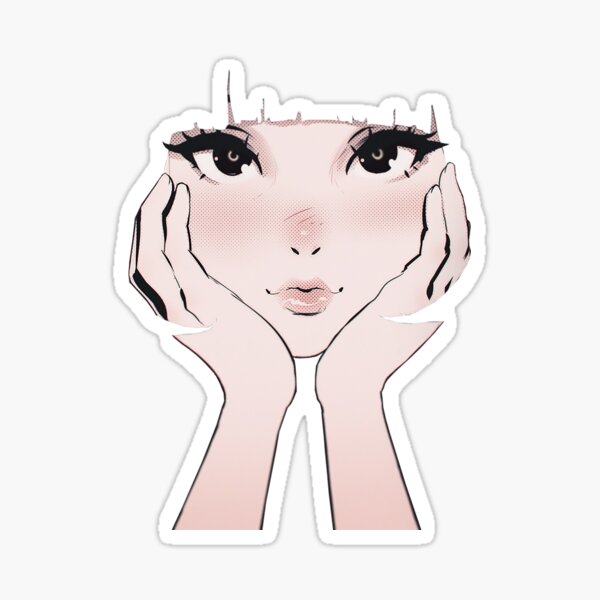 "Anime girl" Sticker for Sale by warfoo | Redbubble