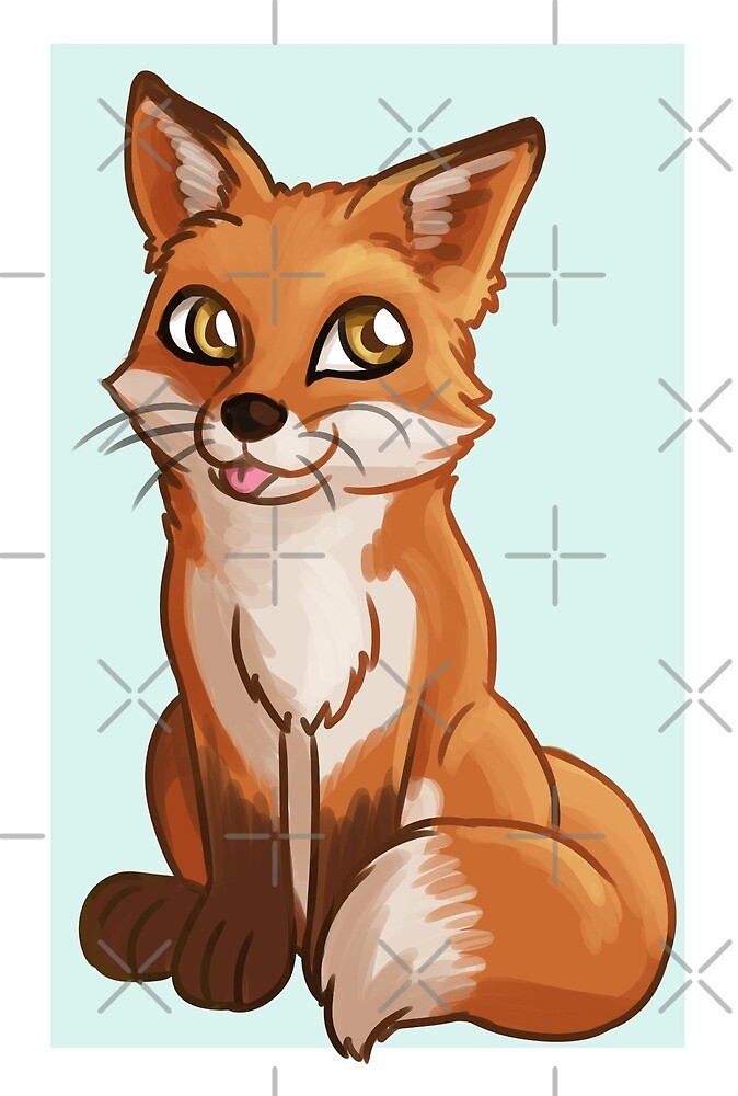 "Fox Blep" by Al Neun | Redbubble