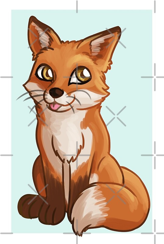"Fox Blep" by Al Neun | Redbubble