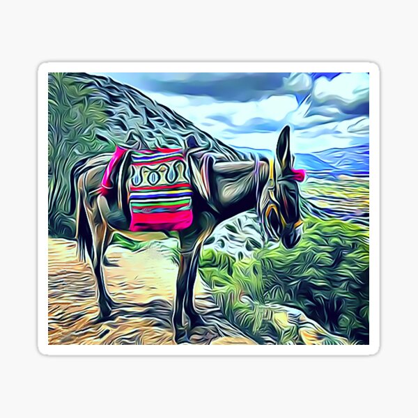 "Mexican Burro " Sticker for Sale by Sunleil | Redbubble
