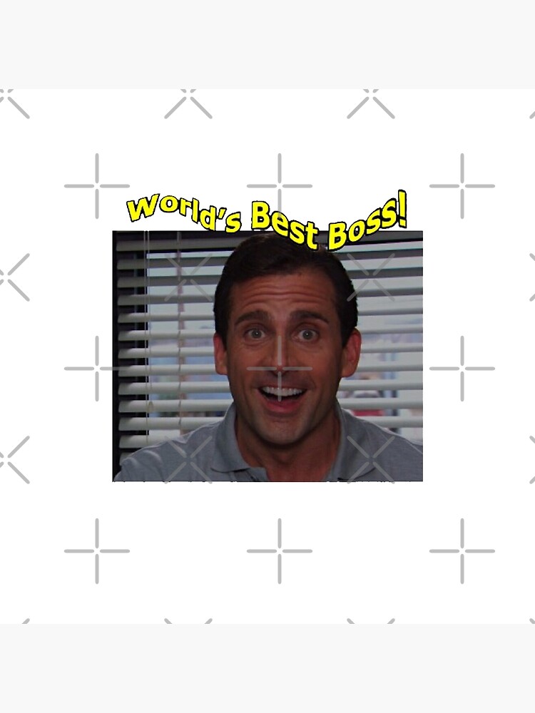 "World's Best Boss (reference from deleted scene)" Poster for Sale by ...