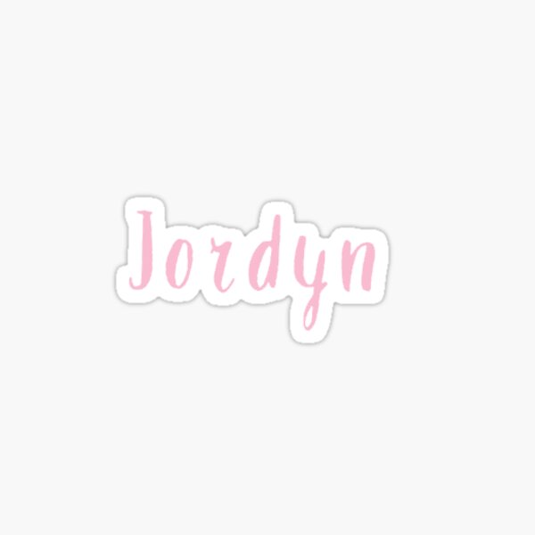 Jordyn Stickers | Redbubble