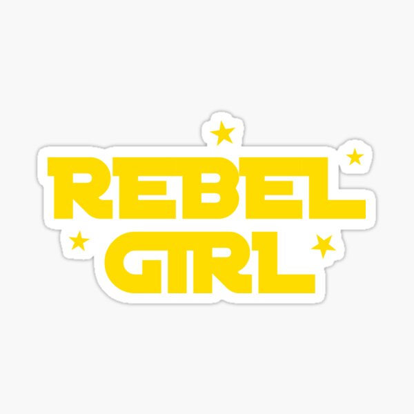 Rebel Girl Sticker For Sale By Thetypographer Redbubble