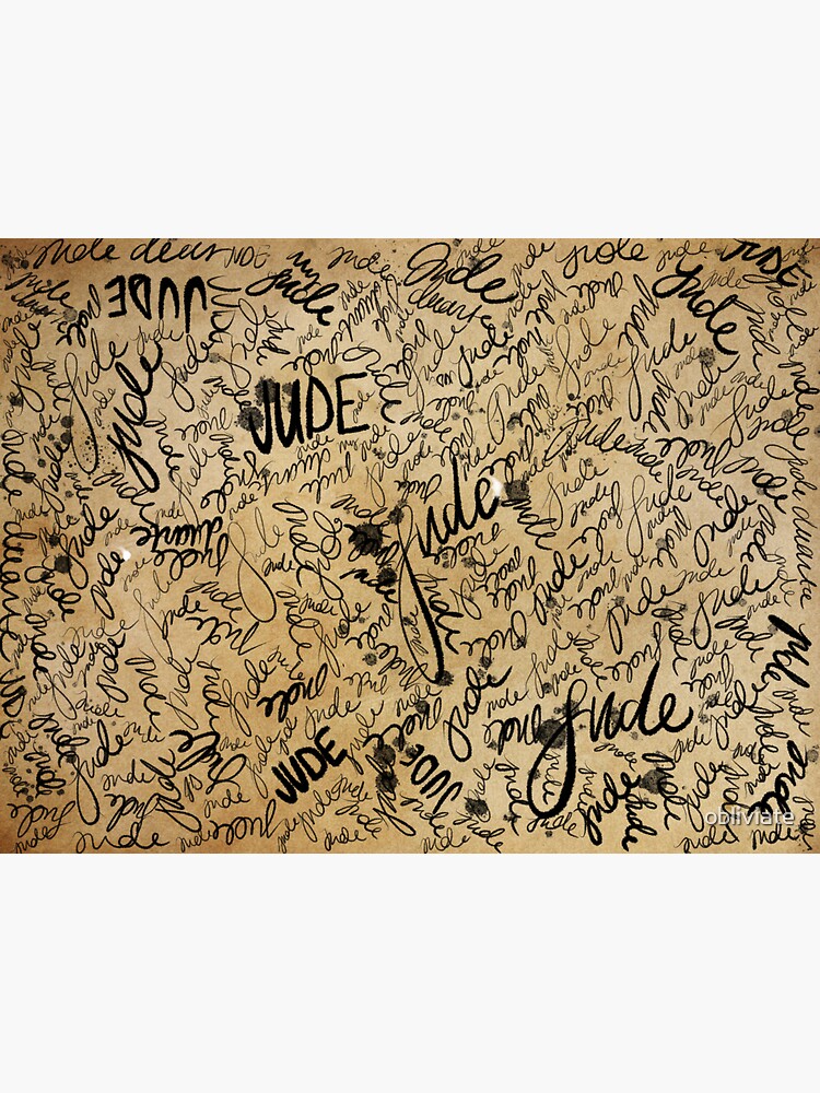 "Cardan’s ‘Jude’ Paper. " Sticker for Sale by obliviate | Redbubble