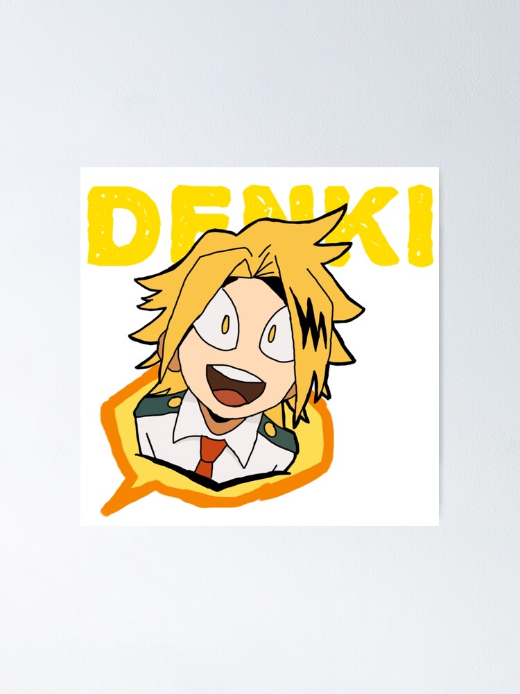"BNHA- Kaminari DENKI!!" Poster by TheOvenIsFrozen | Redbubble