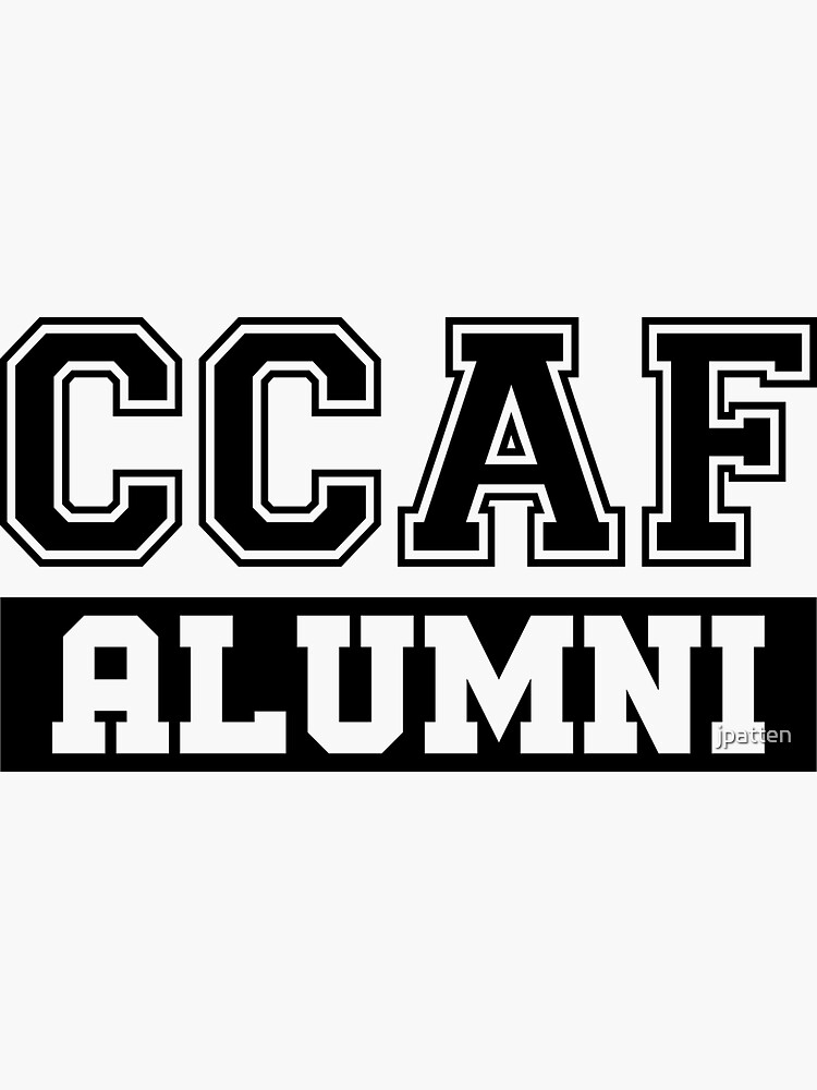 "CCAF Alumni" Sticker for Sale by jpatten | Redbubble