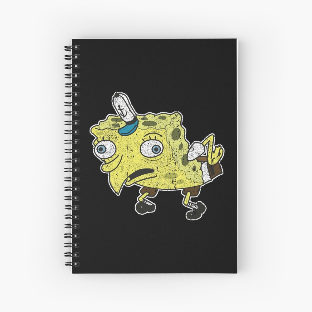 "Mocking Spongebob" Spiral Notebook by huckblade | Redbubble