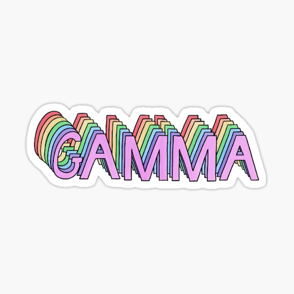 "Gamma" Sticker by XiGammaStickers | Redbubble