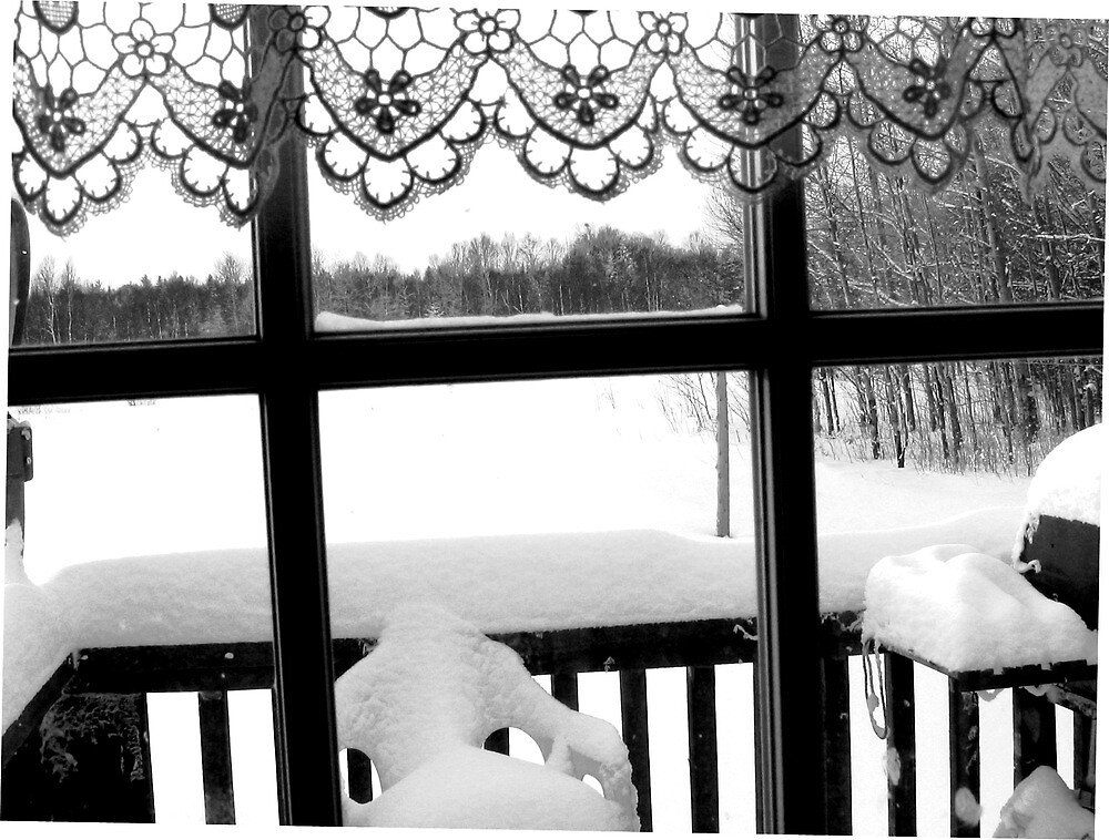 "Winter scene through the Window in Northern Ontario, Canada" by ...