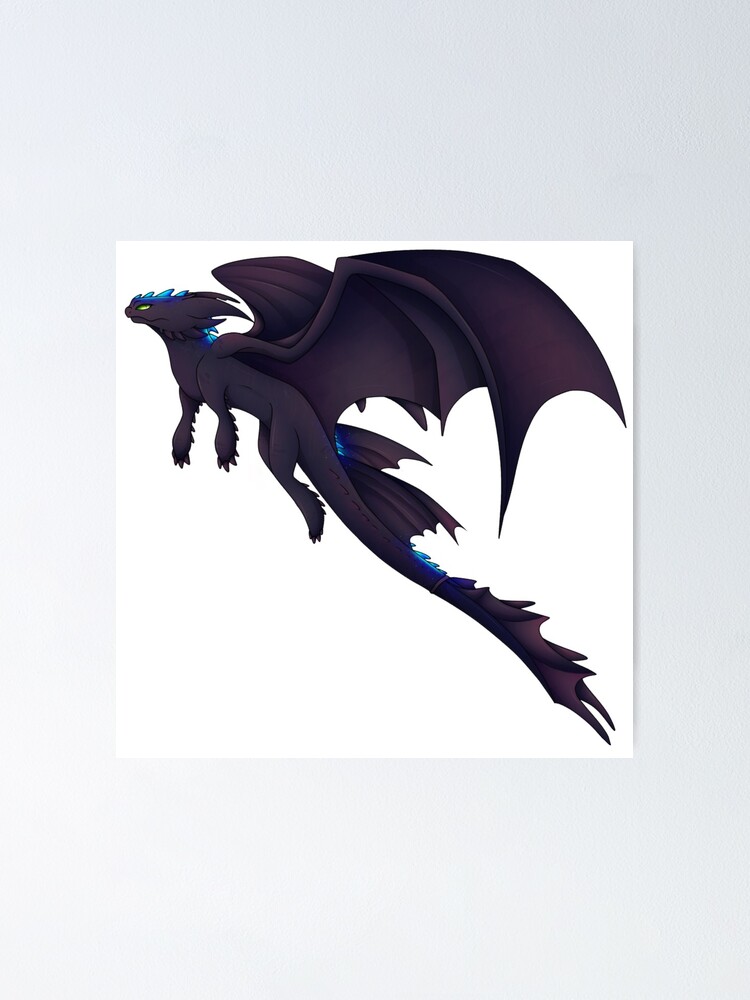 "Toothless " Poster by SolarDragon | Redbubble