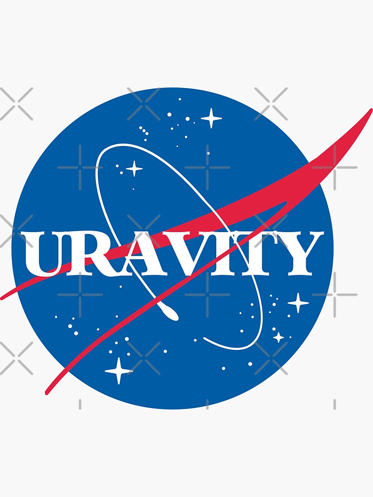"URAVITY" Sticker for Sale by ChiseLovesong | Redbubble