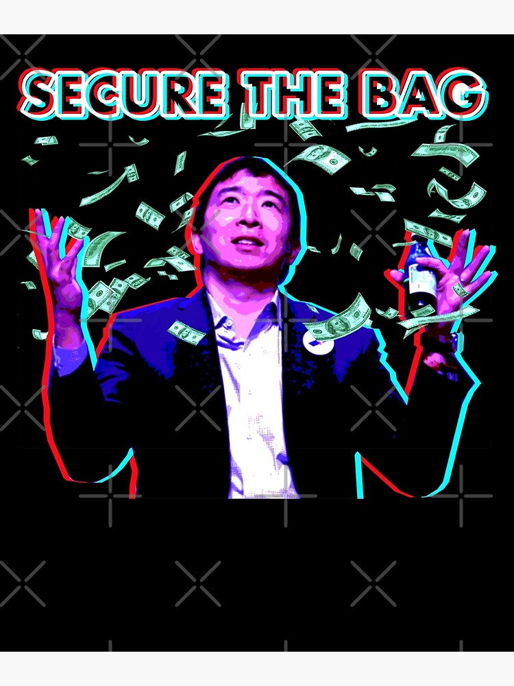 "Secure The Bag Vaporwave Yang 2020 Meme" Poster by hadicazvysavaca ...