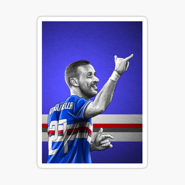 "Fabio Quagliarella - Sampdoria Football Artwork" Sticker by ...