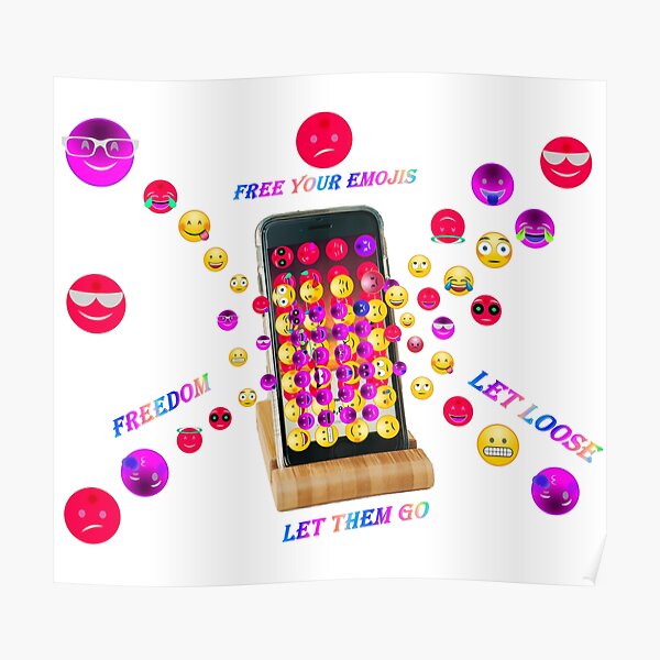 "Emoji Overload" Poster by robspencer | Redbubble