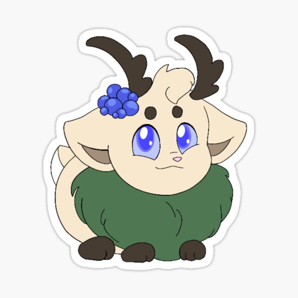 "Berry Goat" Sticker by SoulFlowerArt | Redbubble
