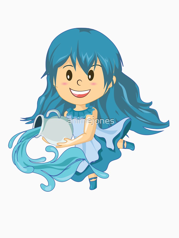 "Chibi Zodiac Aquarius" T-shirt by animejones | Redbubble