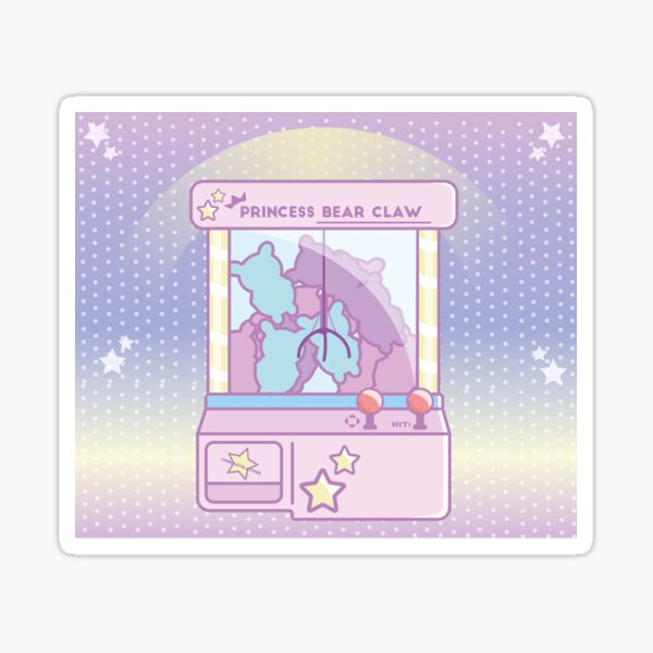 "Princess claw machine" Sticker for Sale by SlodderVos | Redbubble